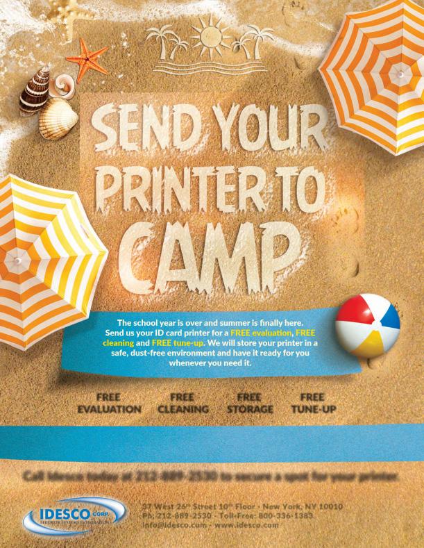 Send your ID Card Printer to Camp